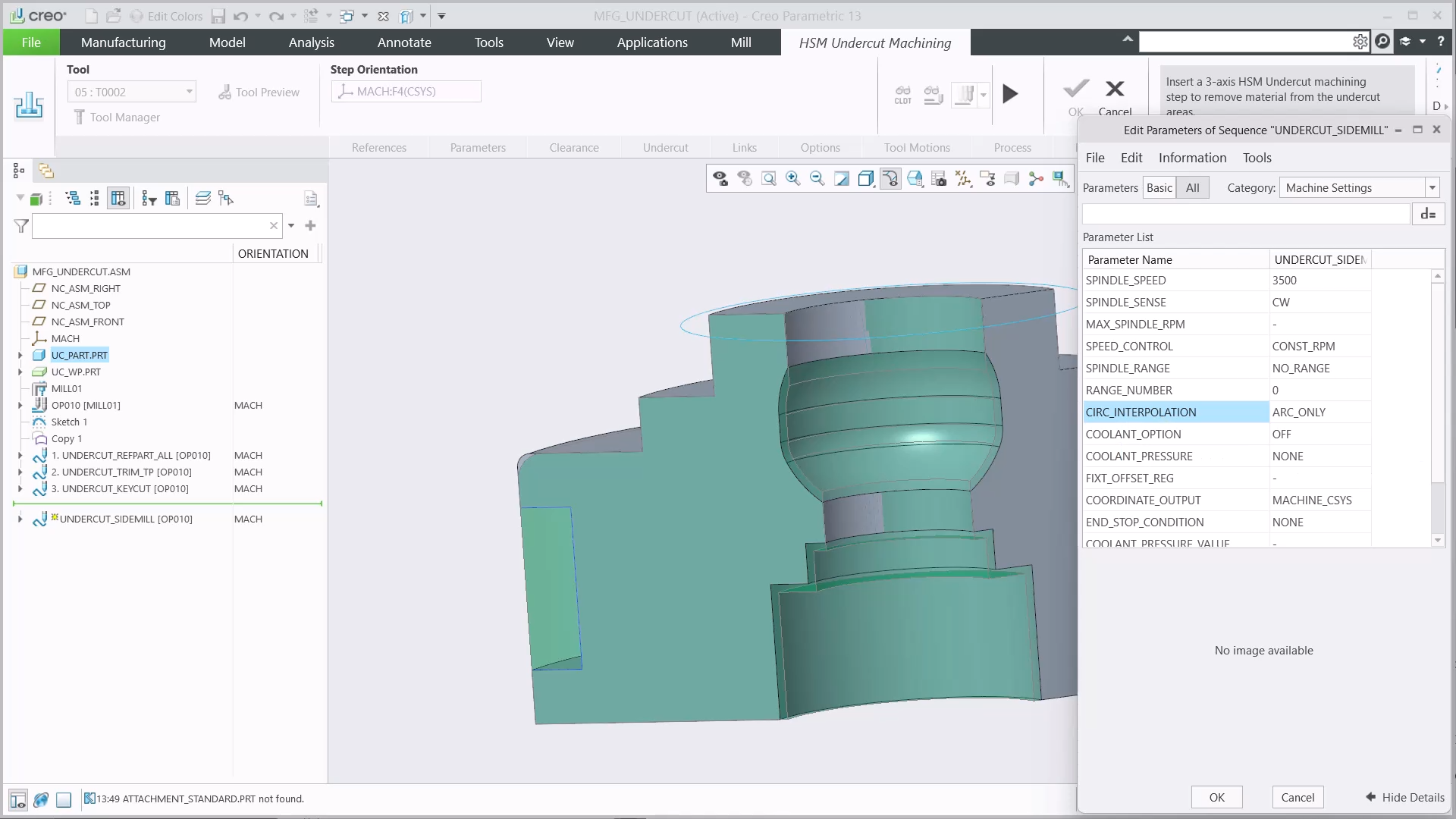 Advanced Tool Support for Undercut Machining | tutorial | PTC Learning ...