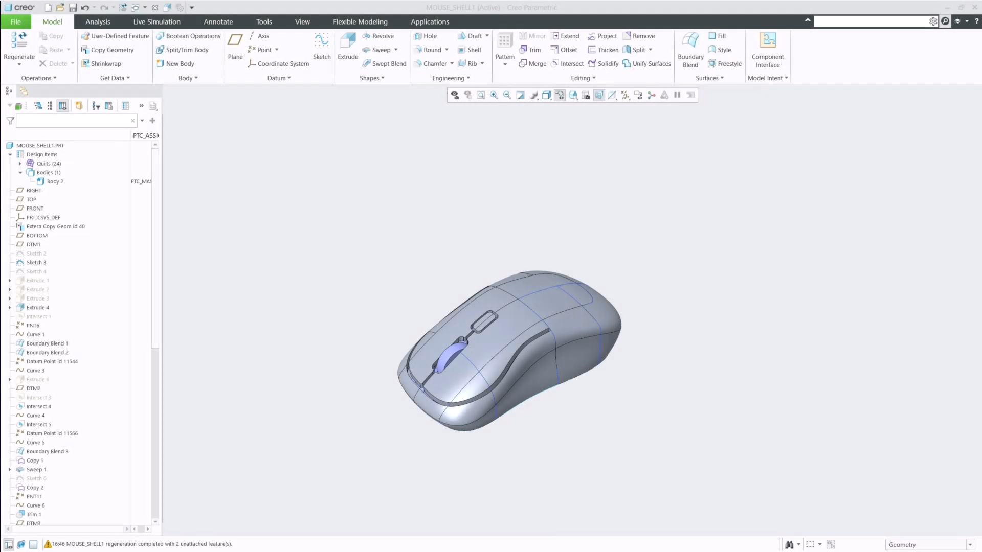 Creo - Build a Computer Mouse | Webinar | PTC Learning Connector